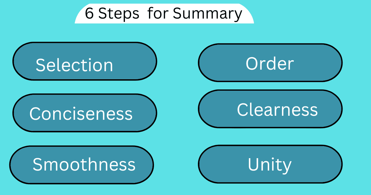6 Basic Steps For Summary Writing With Ease - English For Me